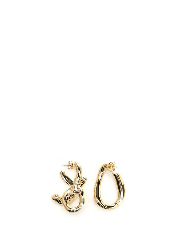 Givenchy Chain Link Golden Asymetrical Earrings