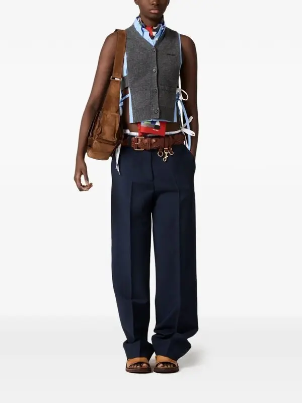 Miu Miu Cashmere V-neck Cardigan Vest