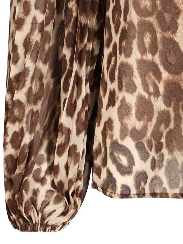 Zimmermann Leopard Print Collared Shirt - Multicolor