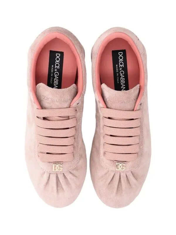 Dolce & Gabbana Ballet Sneaker In Suede