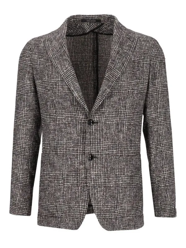 Tagliatore Prince Of Wales Alpaca Blazer