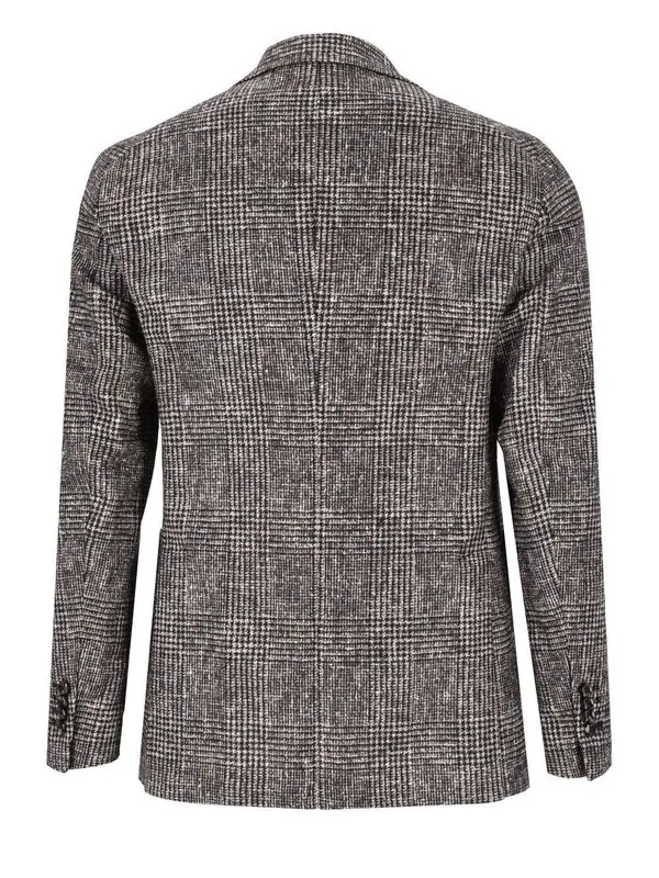 Tagliatore Prince Of Wales Alpaca Blazer