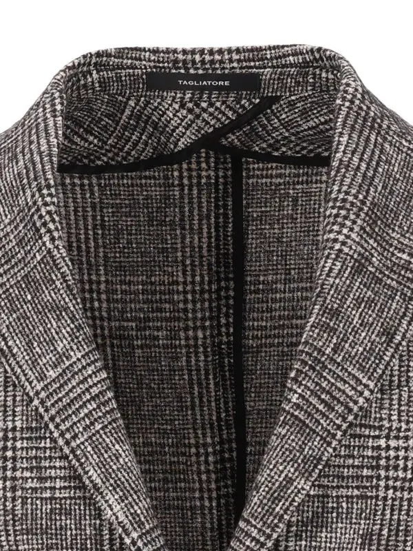 Tagliatore Prince Of Wales Alpaca Blazer