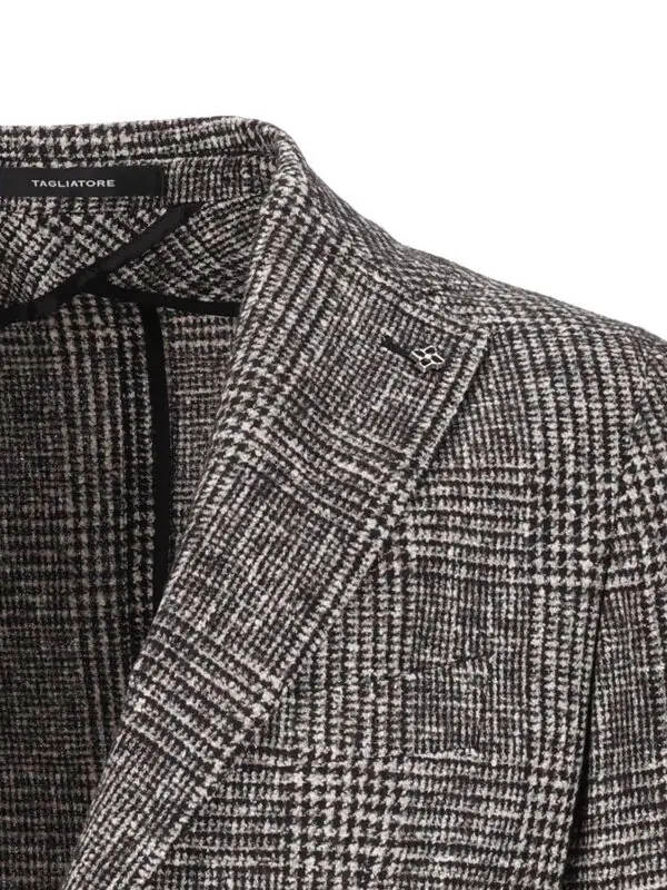 Tagliatore Prince Of Wales Alpaca Blazer