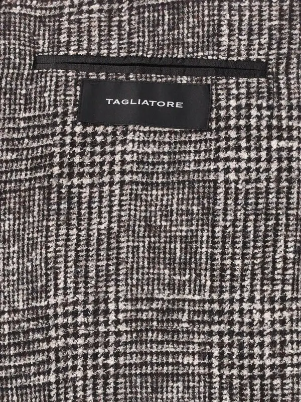 Tagliatore Prince Of Wales Alpaca Blazer