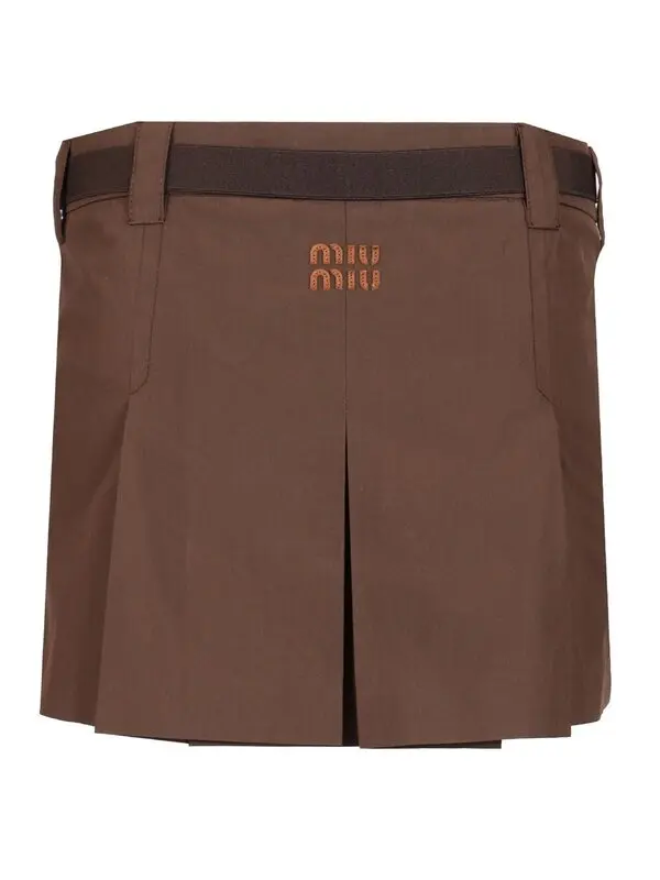 Miu Miu Gabardine Mini Skirt