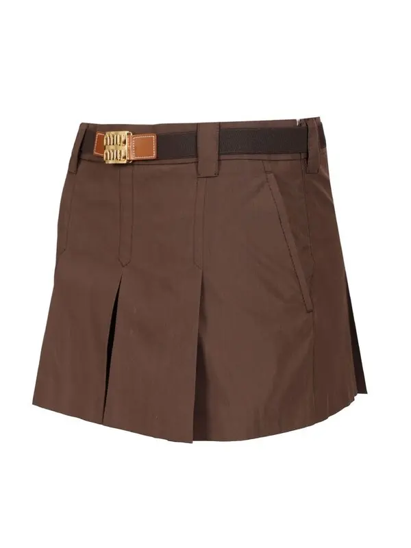 Miu Miu Gabardine Mini Skirt