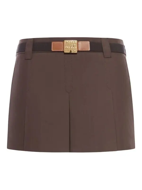 Miu Miu Gabardine Mini Skirt