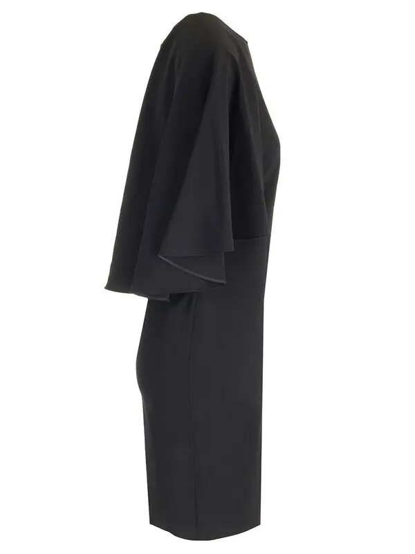 Chloé Cape Sleeves Mini Dress