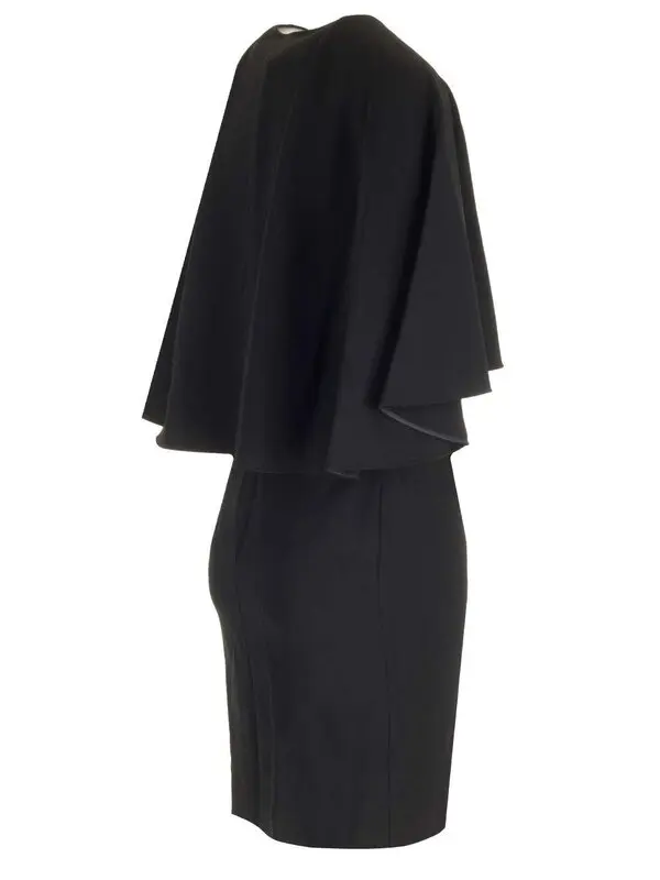 Chloé Cape Sleeves Mini Dress