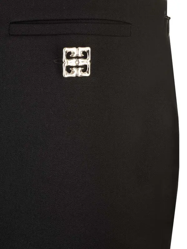 Givenchy Wool Mini Skirt With 4g Detail