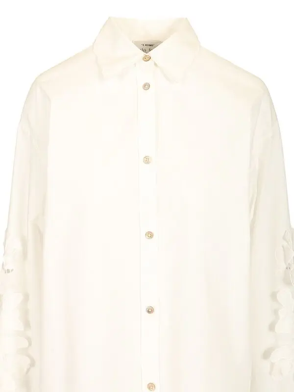 FORTE_FORTE Embroidered Cotton Poplin Shirt