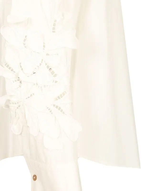 FORTE_FORTE Embroidered Cotton Poplin Shirt