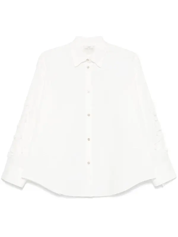 FORTE_FORTE Embroidered Cotton Poplin Shirt
