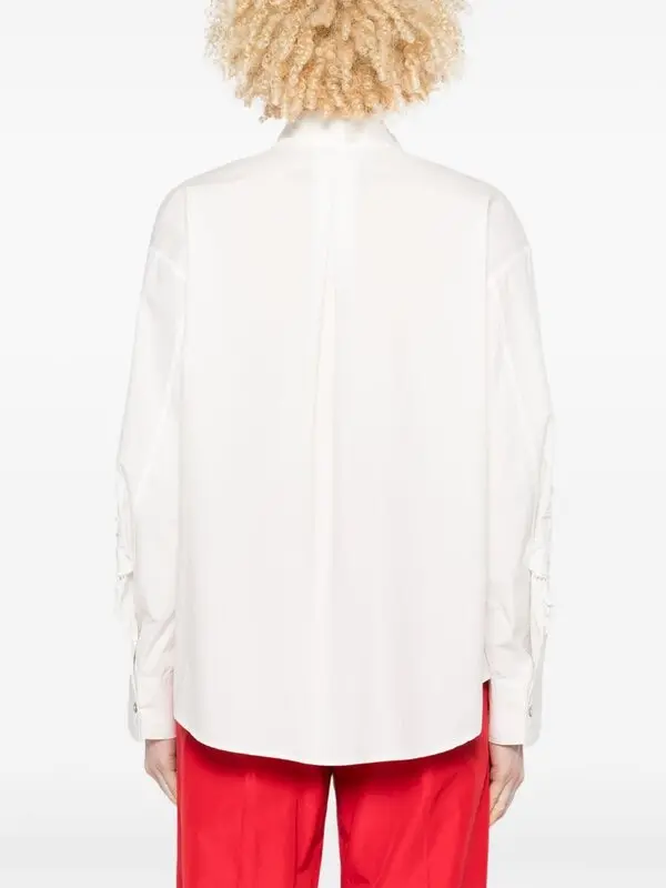 FORTE_FORTE Embroidered Cotton Poplin Shirt