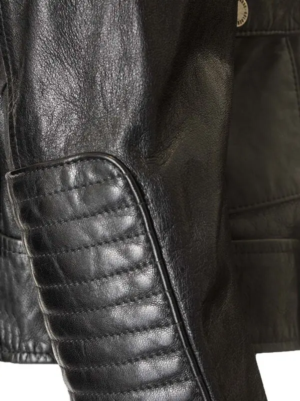 GOLDEN GOOSE Leather Biker Jacket