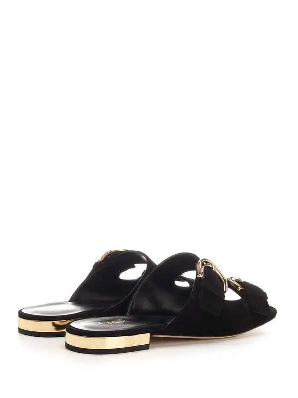 Chloé Alize Flat Double C Buckle Sleepers