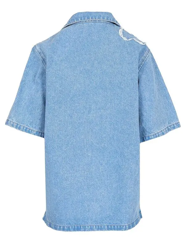 Marni Denim Shirt With Applique