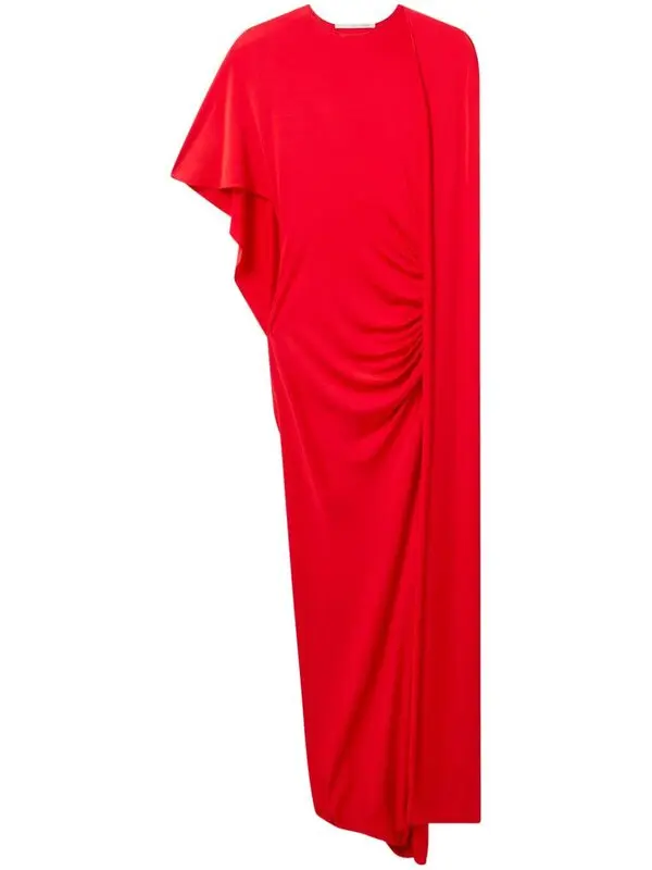 Stella McCartney Asymmetrical Cape Maxi Dress