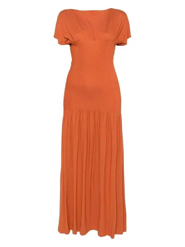 TOTEME Pleated Jersey Dress