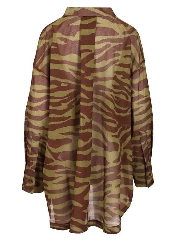 Attico Zebra Print Shirt