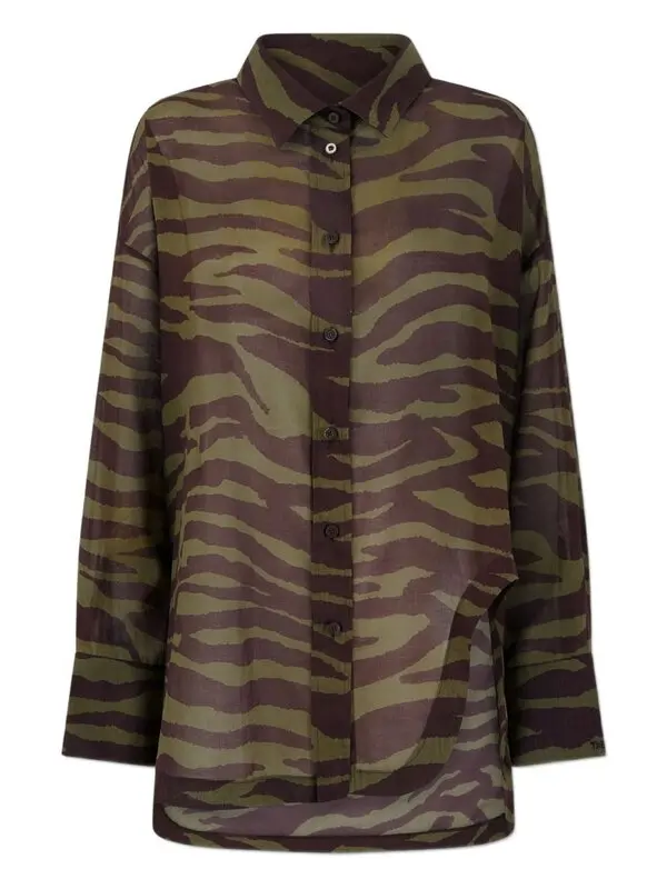 Attico Zebra Print Shirt