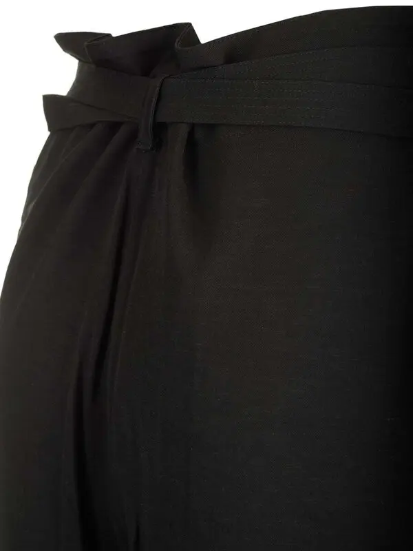 TOTEME Fluid Tie-waist Wide-leg Trousers