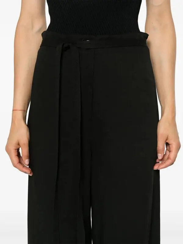 TOTEME Fluid Tie-waist Wide-leg Trousers