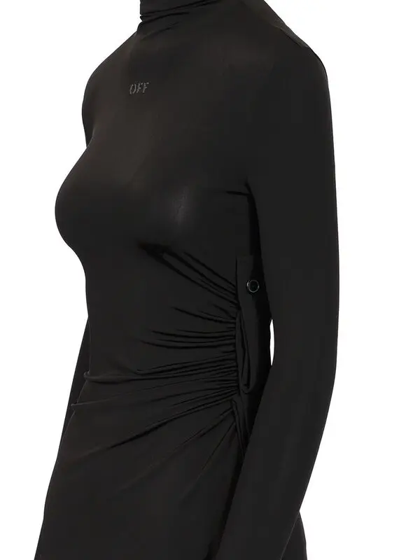 Off-White Long Sleeve Draped Top