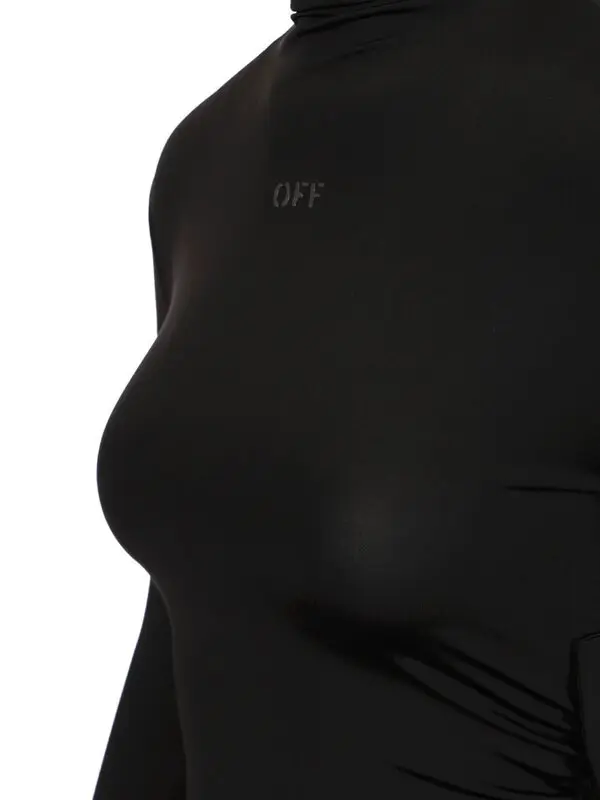 Off-White Long Sleeve Draped Top