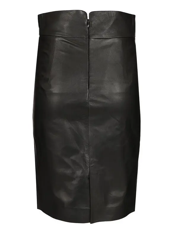Tagliatore Suede Midi Skirt