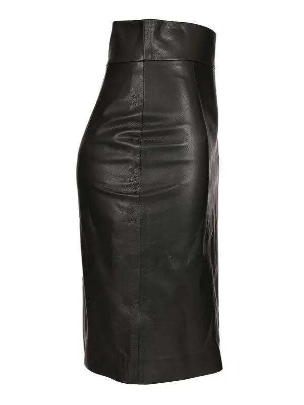Tagliatore Suede Midi Skirt