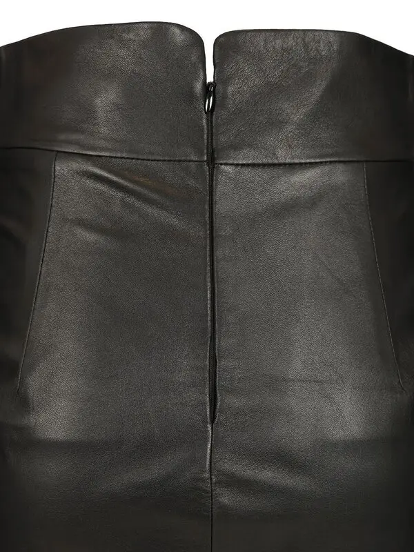 Tagliatore Suede Midi Skirt