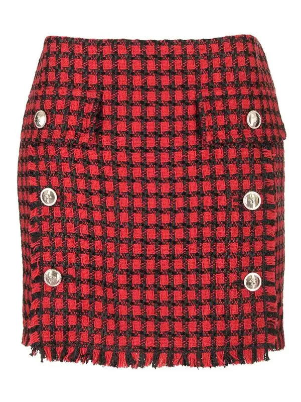 Versace Tweed Mini Skirt