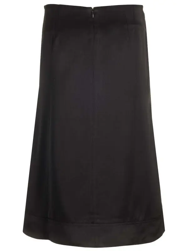 TOTEME Paneled Satin Midi Skirt