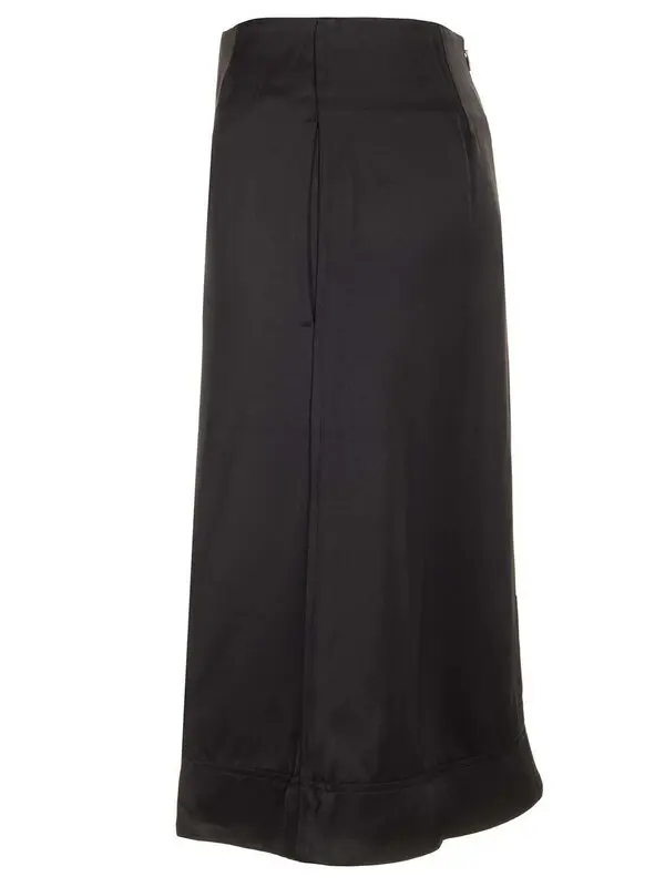 TOTEME Paneled Satin Midi Skirt