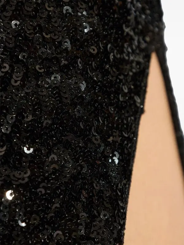 Oseree Sequined Midi Skirt With Slit