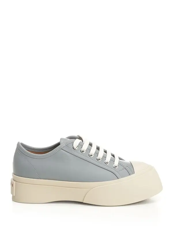 Marni Pablo" Nappa Leather Lace-up Sneakers With Platform Sole - Blue