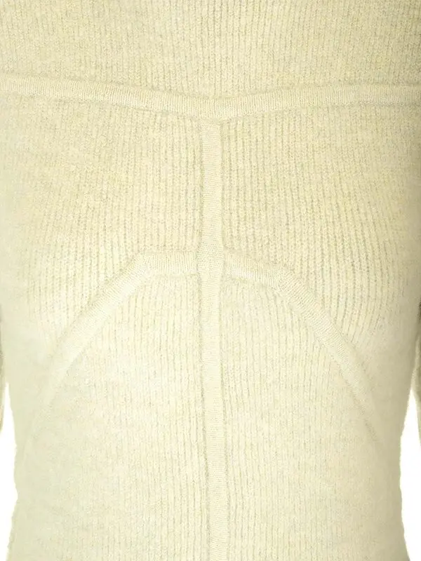 Rick Owens Ribbed Knit Mermaid Dress - Green