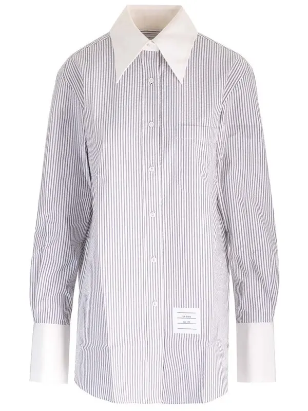 Thom Browne Seersucker Long Shirt