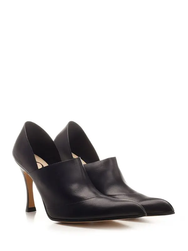 Loewe Comic" Pump With Folding Heel - Black