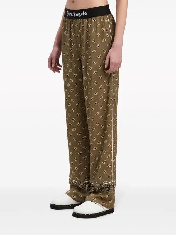 Palm Angels Straight Paisley Print Pants