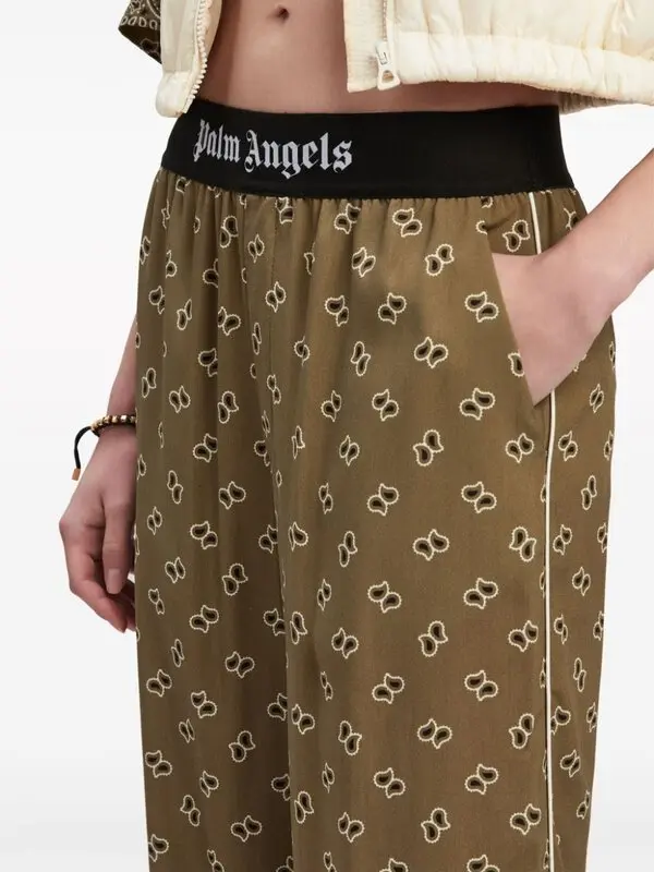 Palm Angels Straight Paisley Print Pants