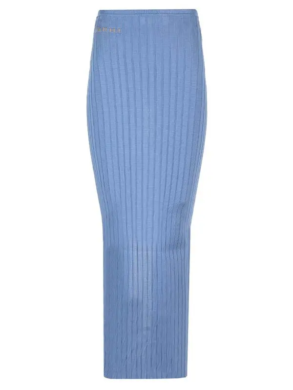 Marni Long Celestial Ribbed Skirt