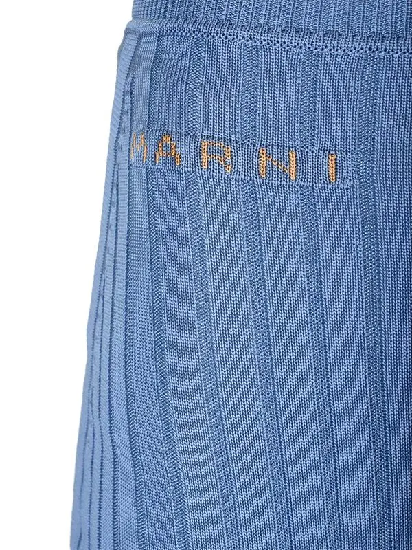 Marni Long Celestial Ribbed Skirt