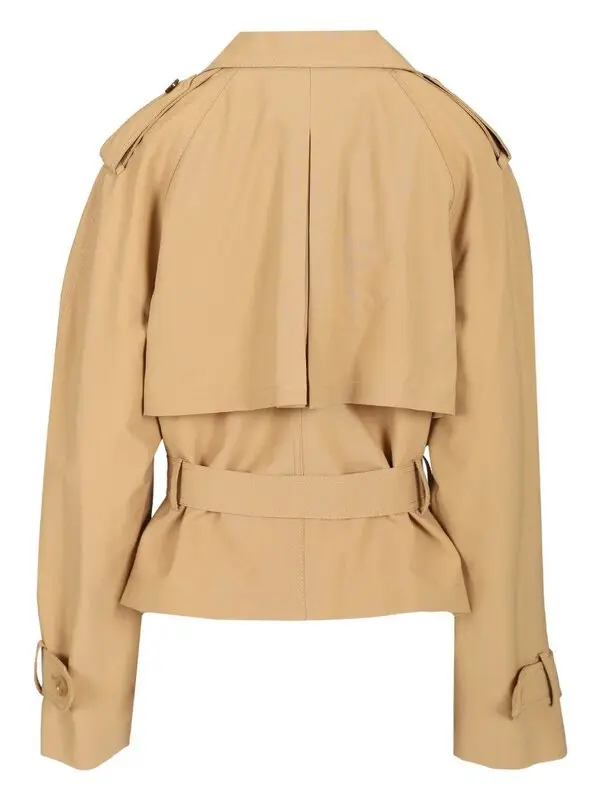 Marni Belted Trench Coat With Embroidered Detail