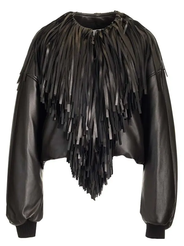 Alaïa Fringed Bomber Jacket