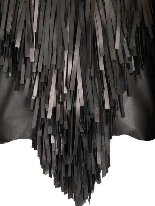 Alaïa Fringed Bomber Jacket