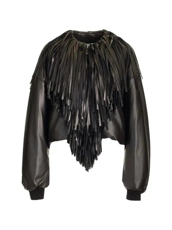 Alaïa Fringed Bomber Jacket