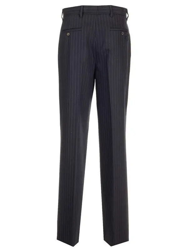 Miu Miu Pinstriped Wool Blend Trousers